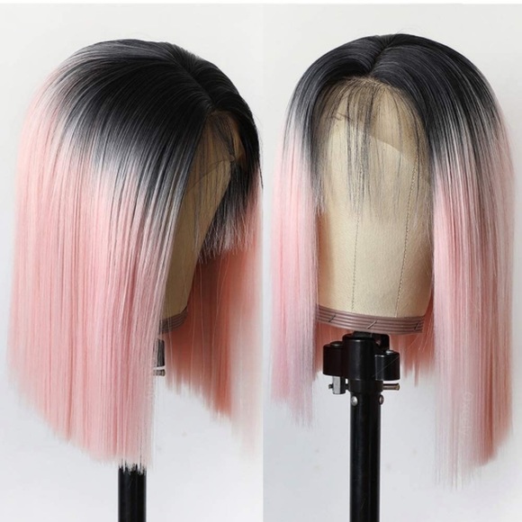 Hair | 13x4 Pink Bob Short Lace Front Wig | Poshmark